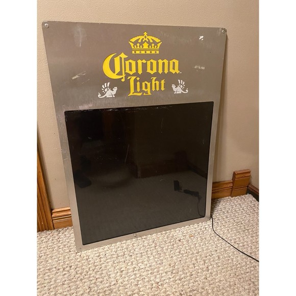Wall Decor | Corona Light Up Sign Stainless Steal Wet Erase Led | Poshmark